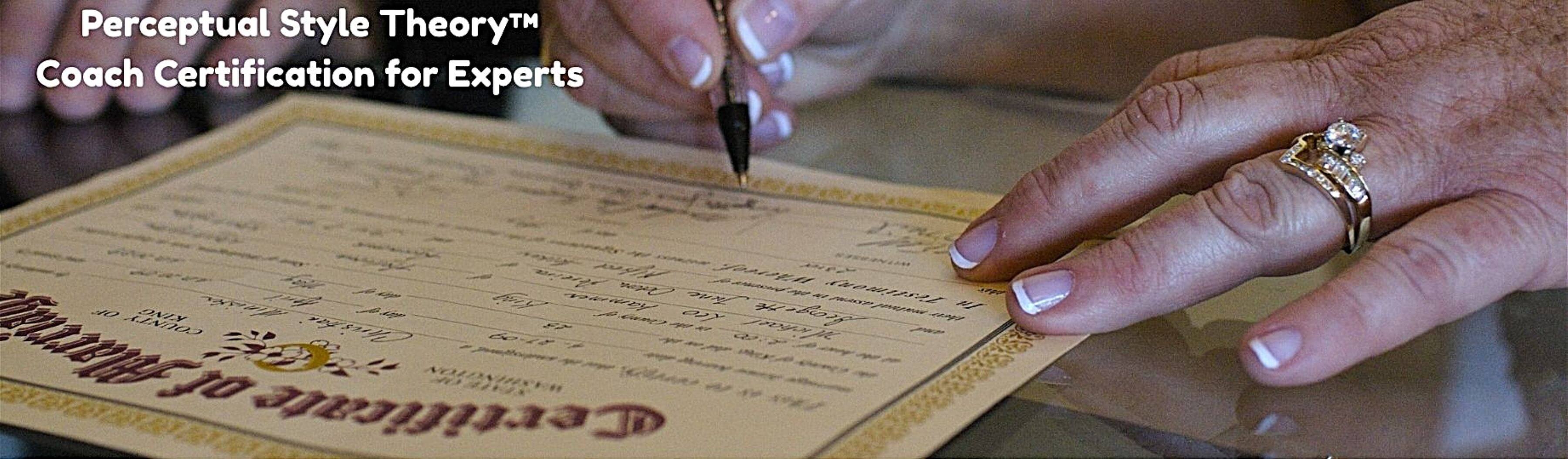 Become a Certified Perceptual Style Coach